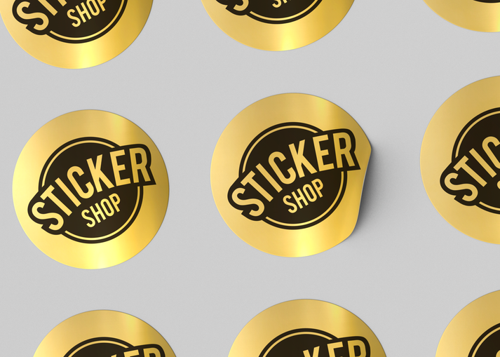 Stickers de vinilo dorado metalizado – StickerShopcl