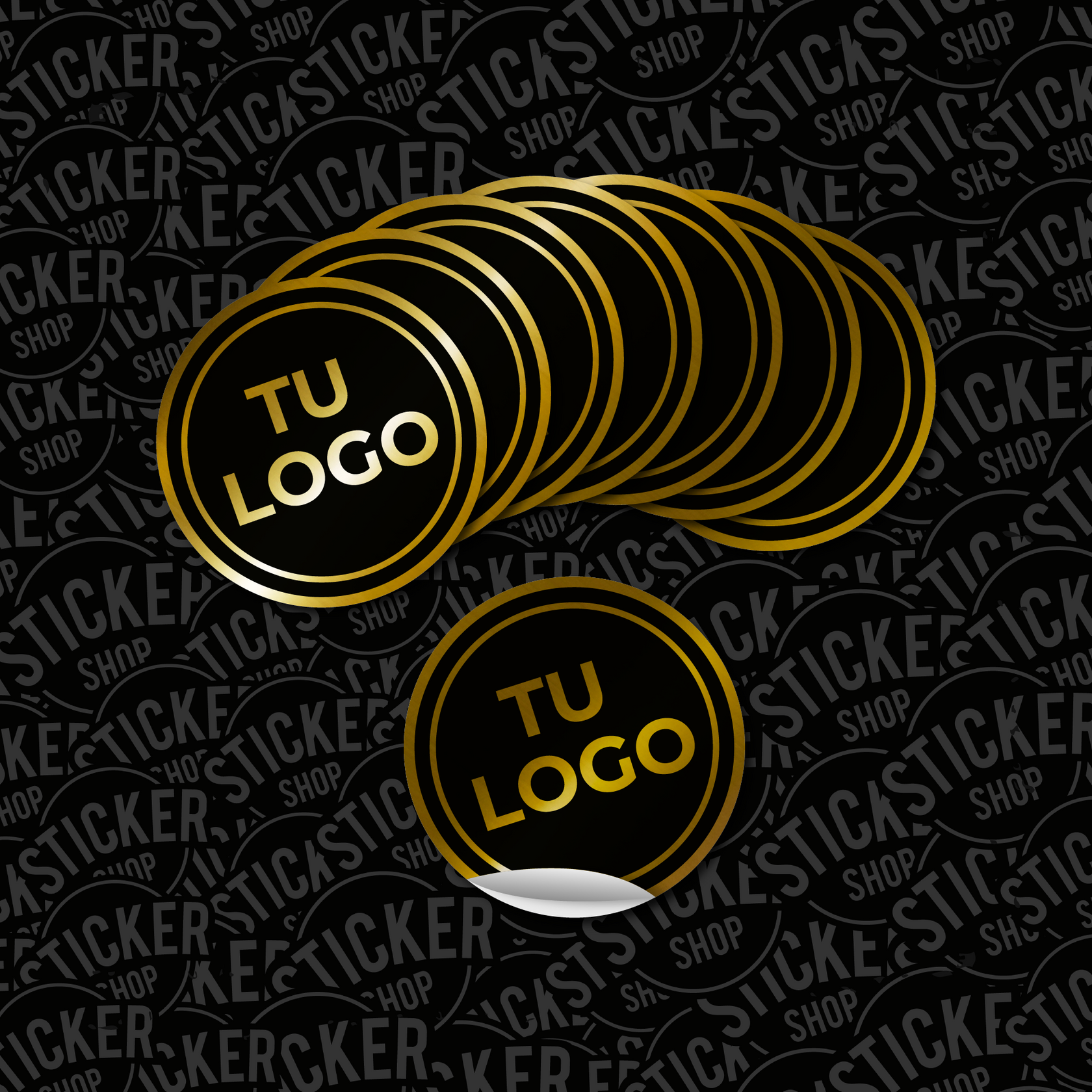 200 stickers de vinilo Metalizado – StickerShopcl