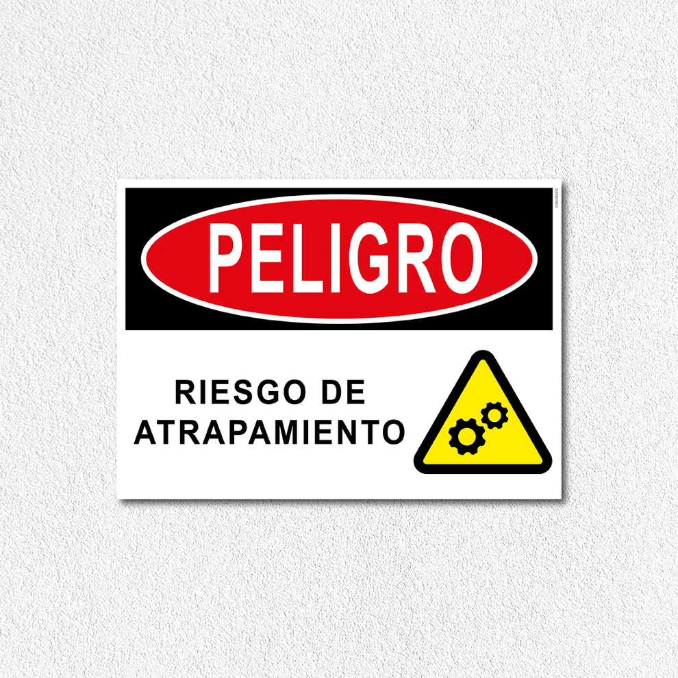 Peligro - Riesgo de atrapamiento – StickerShopcl
