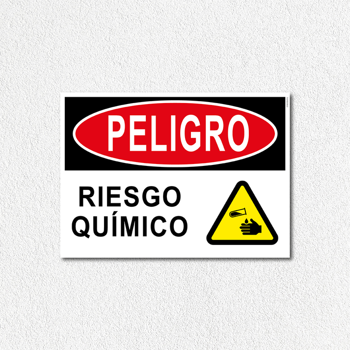 Peligro - Riesgo químico – StickerShopcl
