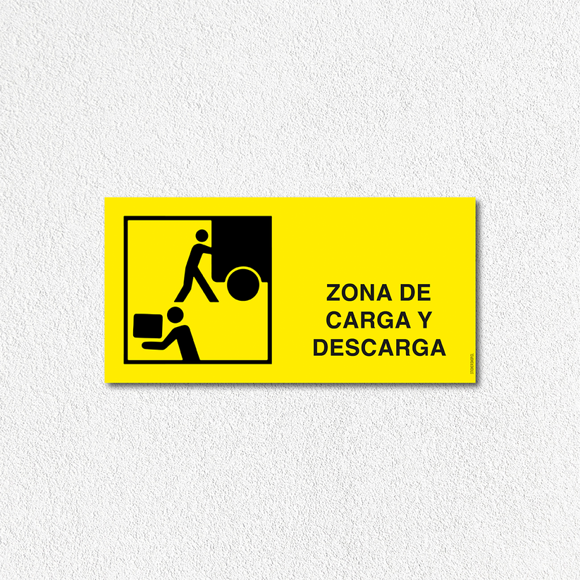 Precaución - Zona de carga y descarga – StickerShopcl