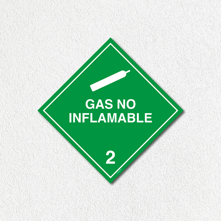 Sustancias peligrosas - Gas no inflamable – StickerShopcl