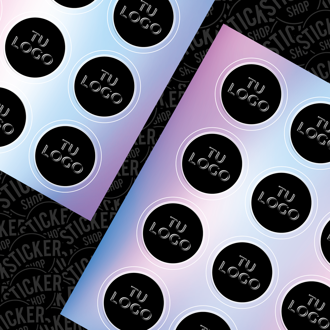 Stickers Tornasol Holográfico con Barniz Sectorizado – StickerShopcl